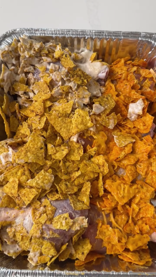 Dorito chicken crunch recipe with extra crispy coating