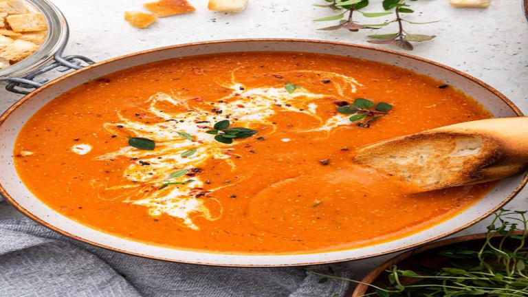 The Mediterranean Roasted Red Pepper Soup Becoming Everyones Favorite ...