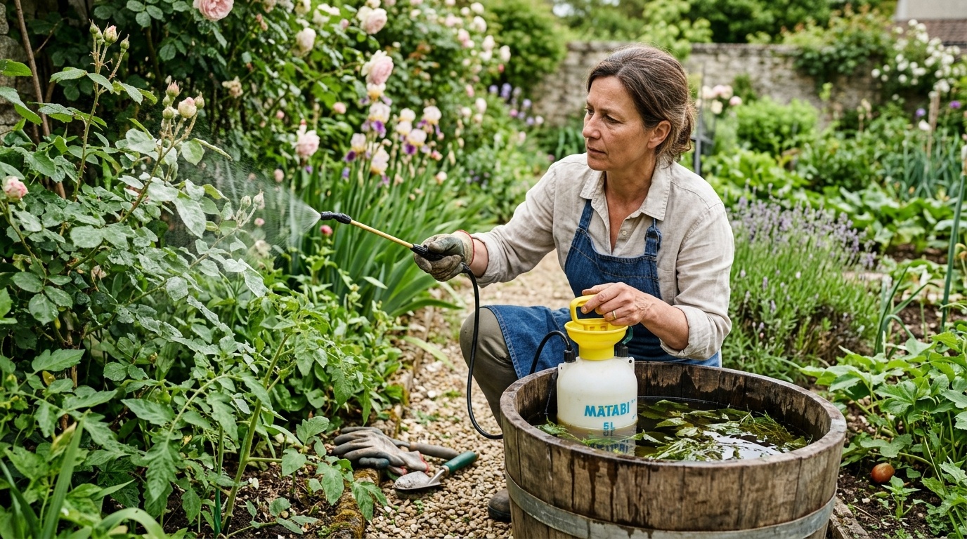 Ce purin maison gratuit protège tout le jardin contre les pucerons et l ...