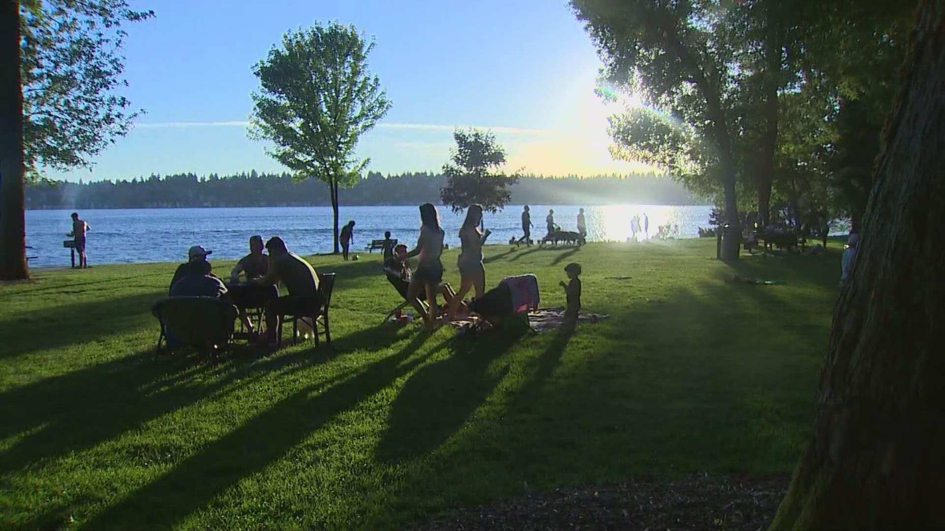 Warning about water at Kirkland park