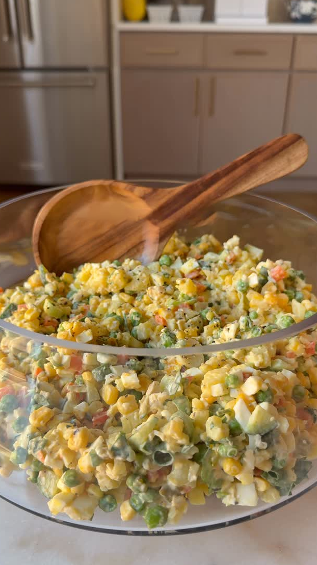 My mom’s Olivier potato salad