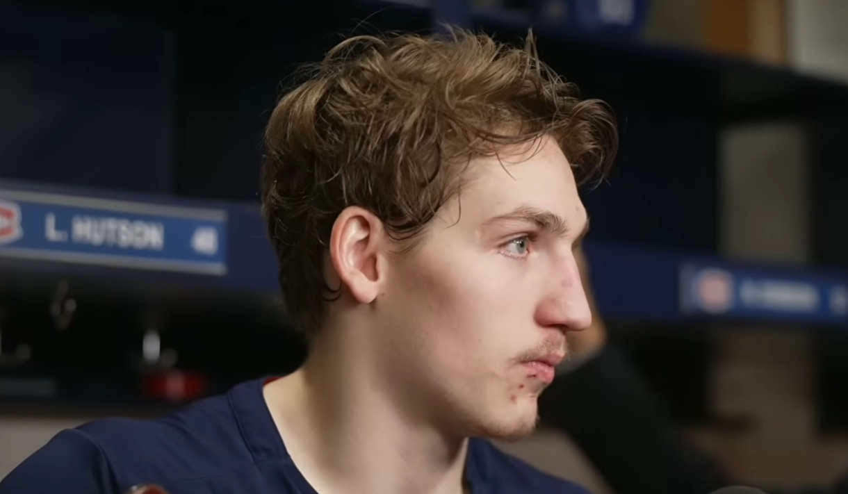Lane Hutson: "It was a crappy game"