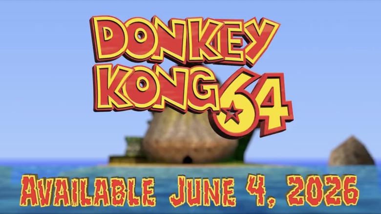 Donkey Kong 64 is finally coming to Nintendo Switch Online next week