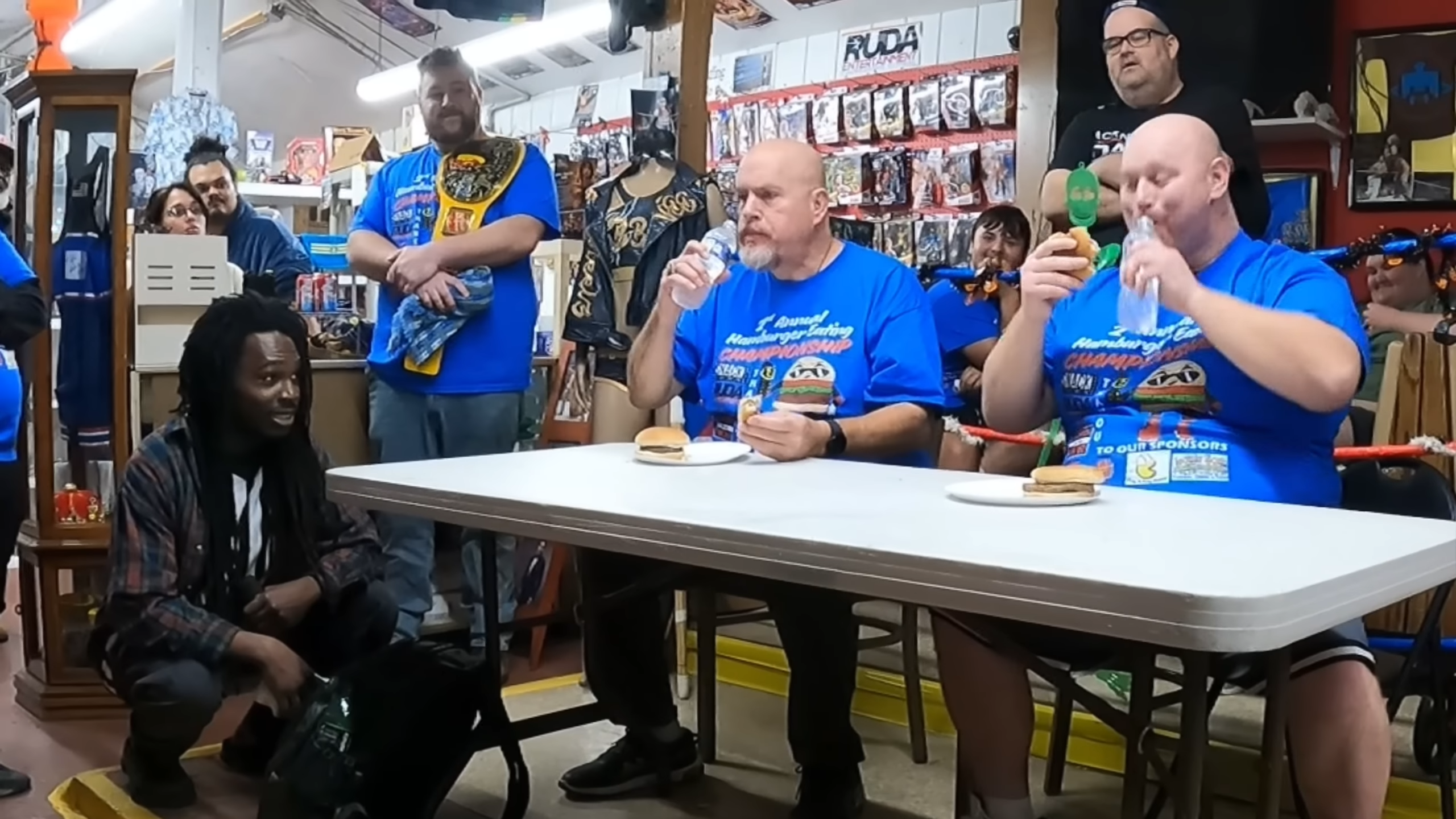 Old guy enters eating contest – then a fight breaks out