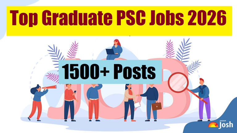 Top graduate PSC jobs 2026: Apply online for 1500 posts in RPSC, TNPSC ...