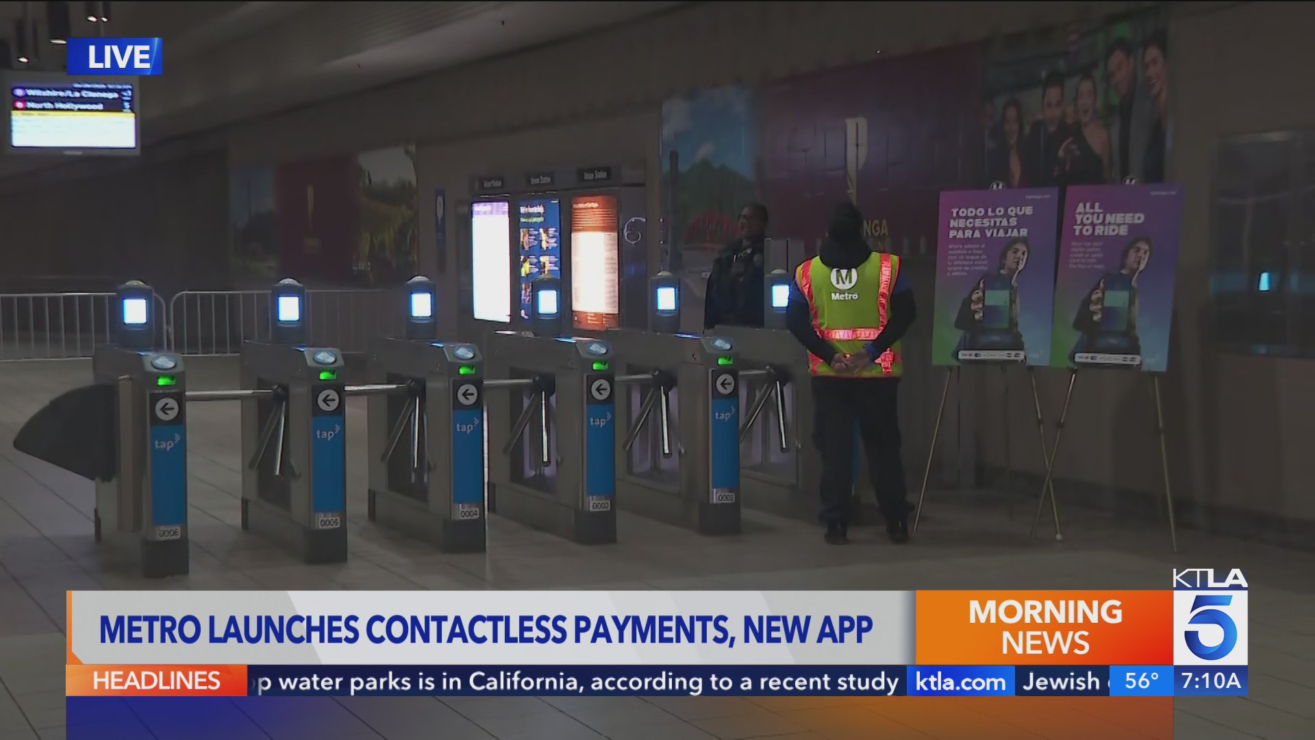 Metro launches contactless fare payments system