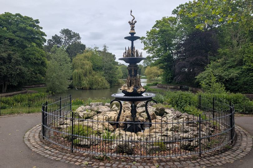 The seaside town park with kitchen garden, mini golf and large play area