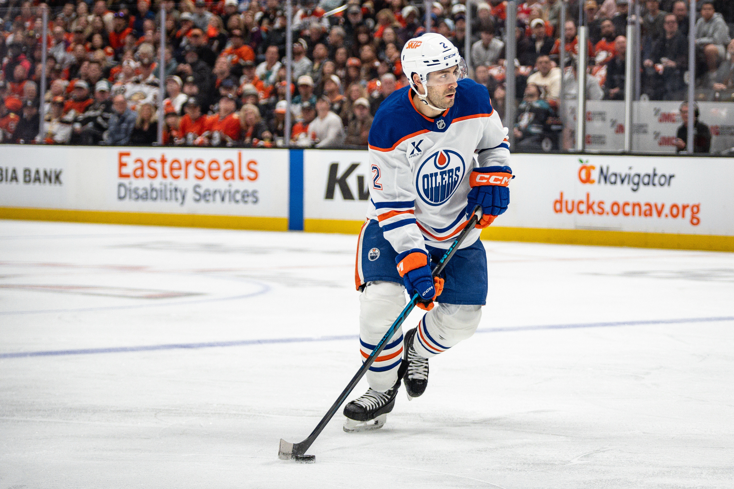 Oilers Evan Bouchard knocked out by hit to head in World Championships