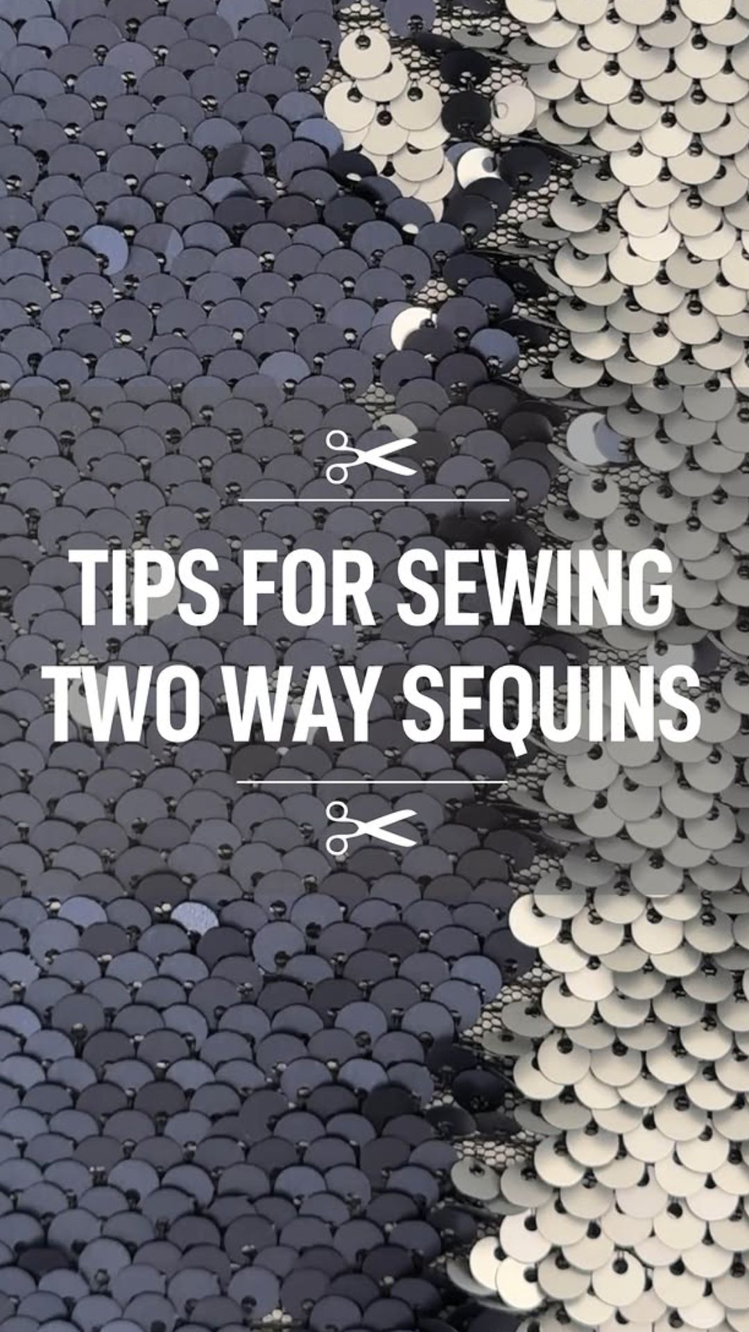 How to sew two-way sequin fabric without mistakes