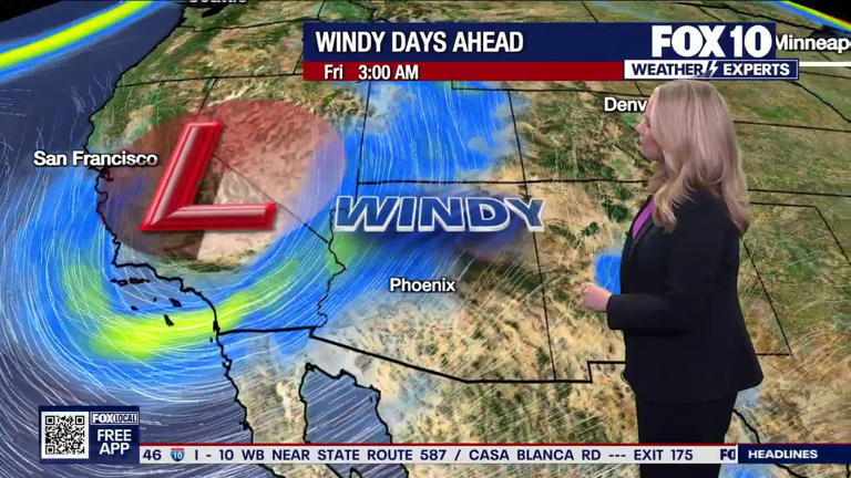 Arizona weather forecast: Wind gusts, below-average temps continue on ...