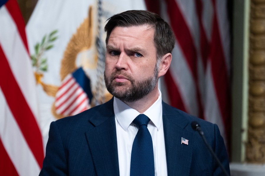 JD Vance Denver appearance at trailer parts store abruptly canceled