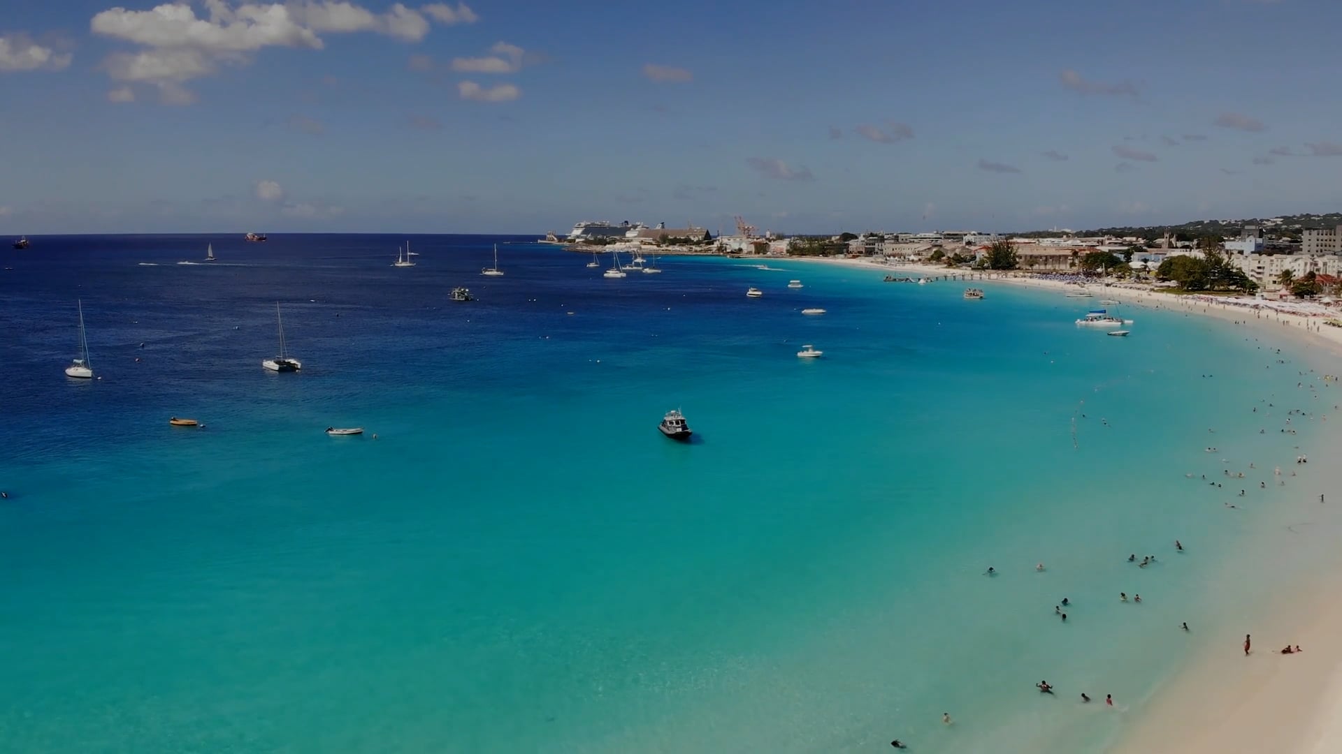 Caribbean paradise from above: Drone views of Bridgetown, Barbados