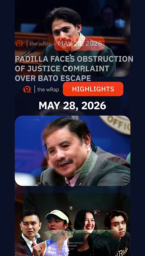 Today’s headlines: Robin Padilla, Jinggoy Estrada, Alex Eala | The wRap ...