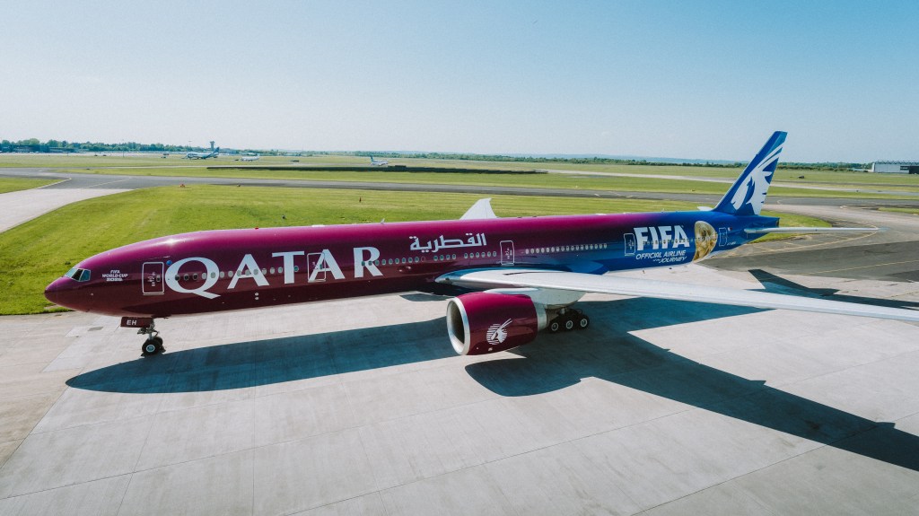 Qatar Airways debuts World Cup-themed livery