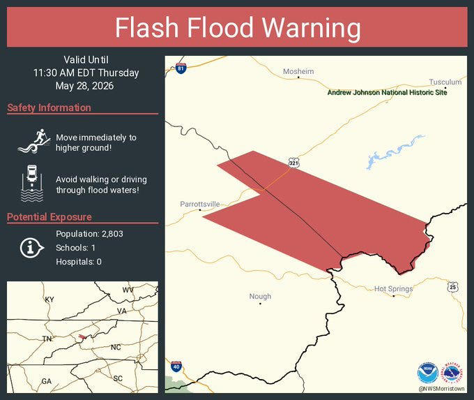 Flash flood warning continues after huge amount of rain falls in East ...