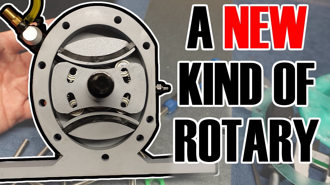 I created a new type of rotary engine and it achieved two combustion ...