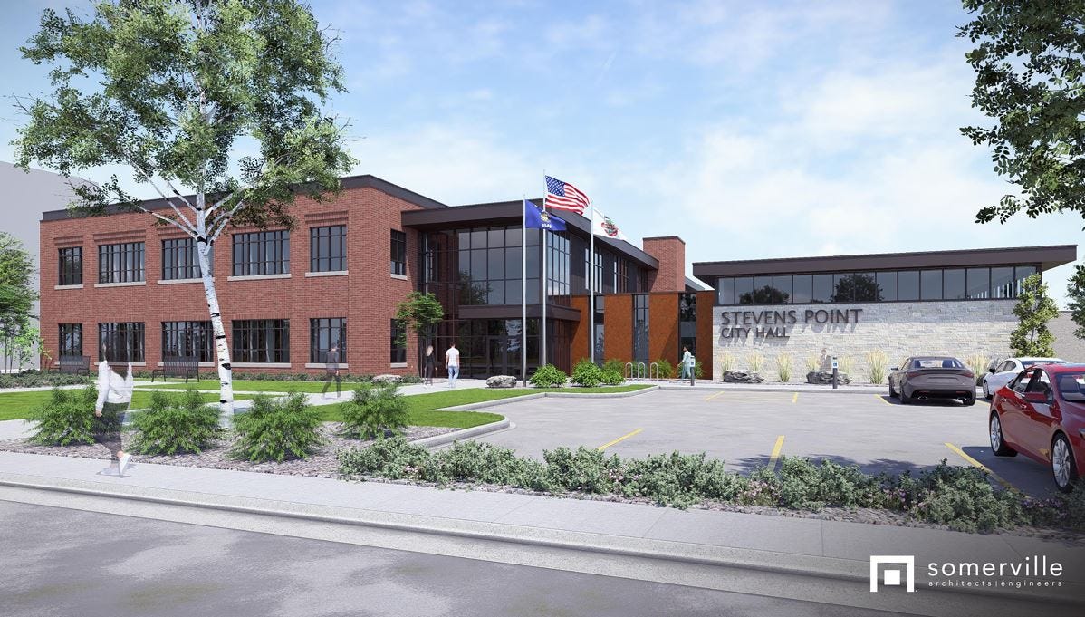 Stevens Point approves $13M bid for new city hall at 1039 Ellis St.