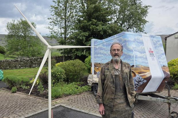 Atist makes model turbine to show scale of 23 turbines planned for ...