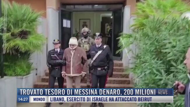 Breaking news delle 14.00 | Trovato tesoro di Messina Denaro, 200 milioni