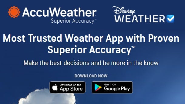 AccuWeather, Disney create weather forecasting app. How it works