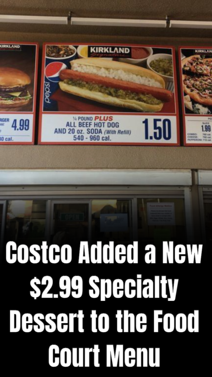 Costco added a new $2.99 specialty dessert to the food court menu