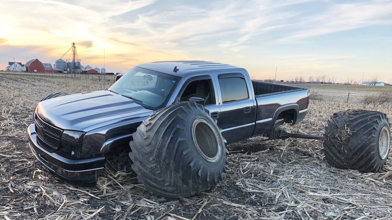 They put 4-foot wheel spacers on a truck - then everything went wrong