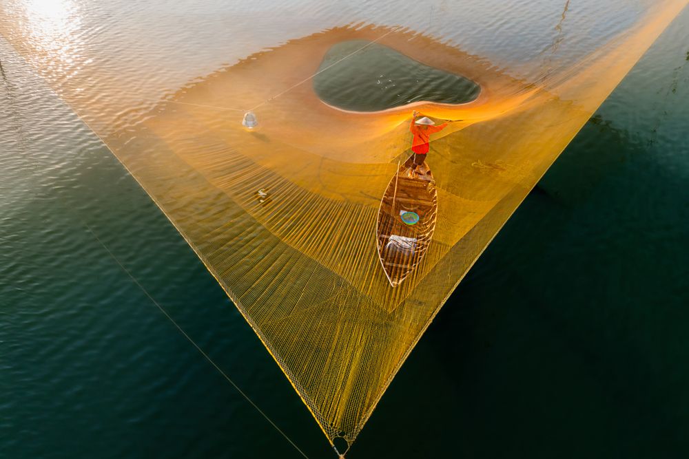This aerial photo is a great lesson in how to combine shapes and ...