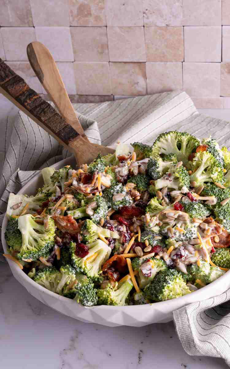 Broccoli salad with bacon