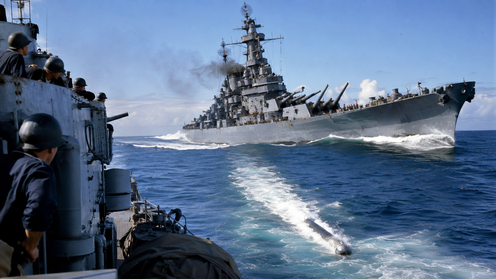 The US destroyer that accidentally fired a live torpedo at FDR’s battleship