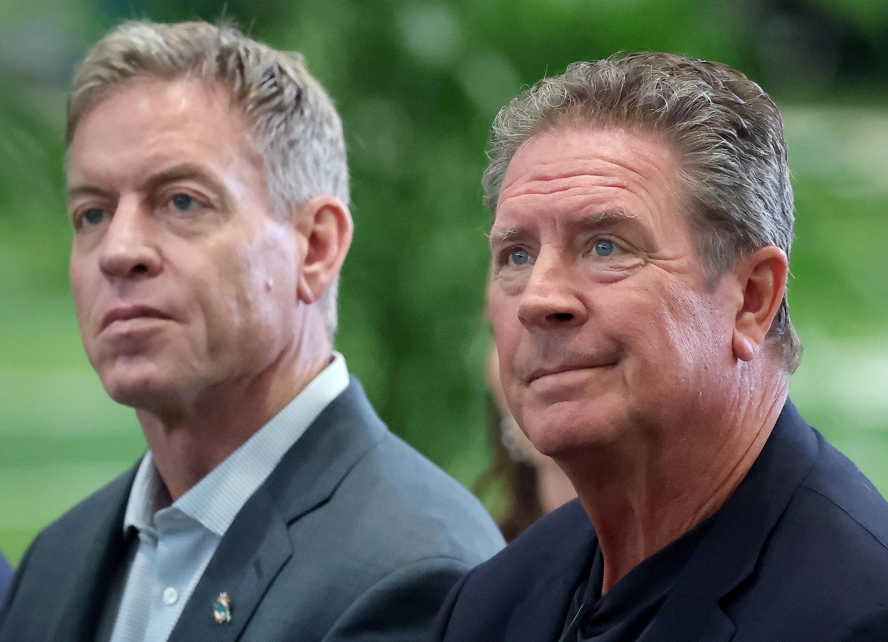 Troy Aikman working with Dolphins 'pains' former teammate Michael Irvin