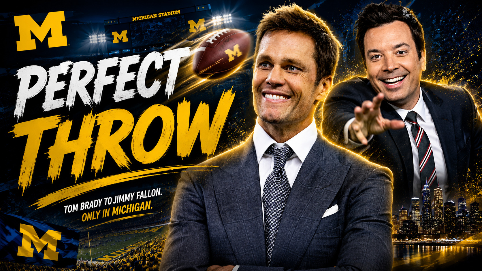 Tom Brady teaches Jimmy Fallon how to make a perfect throw