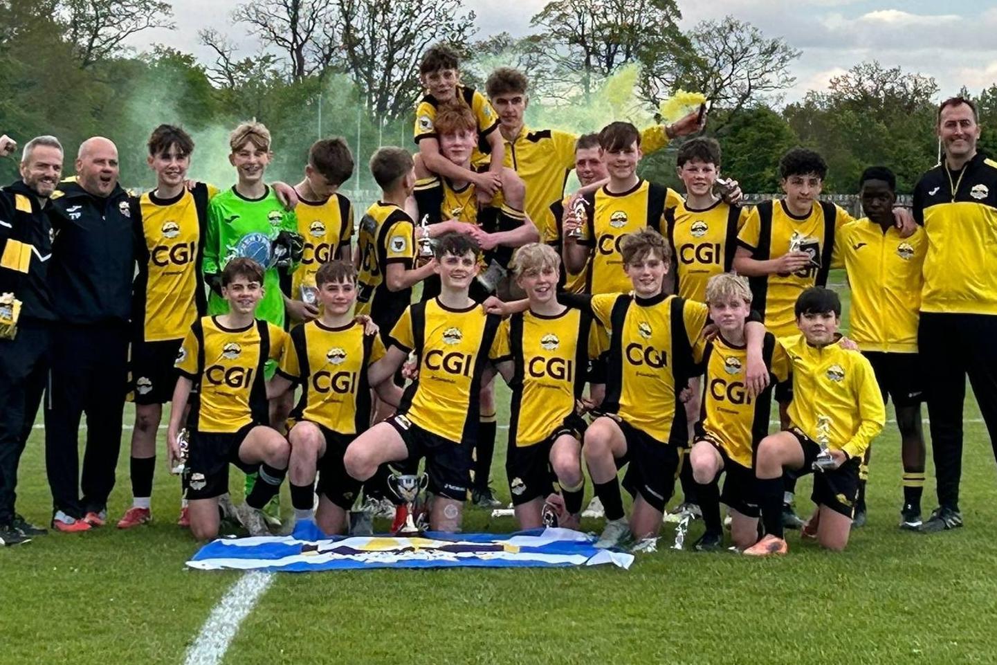 Winning double for under-14 Melrose footballers