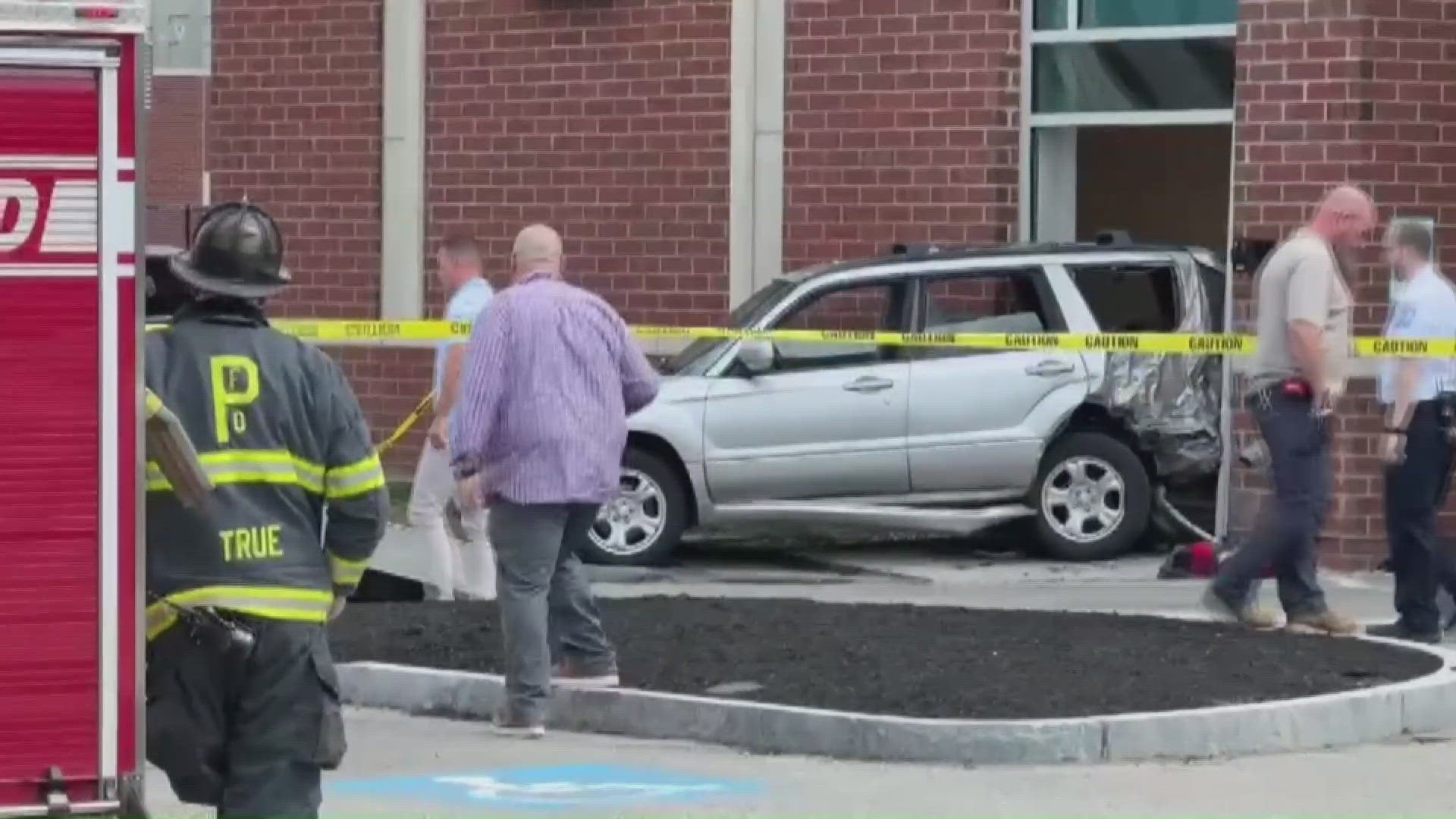 Crash damages entrance at Portland hospital, no injuries reported
