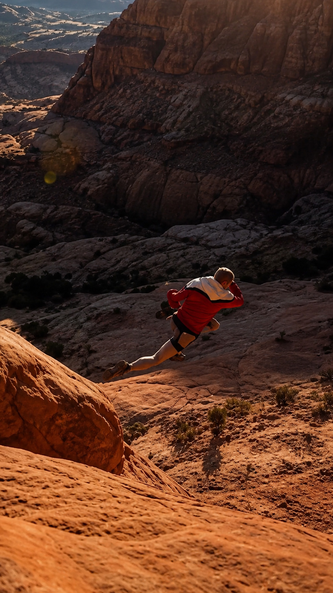 Riding one of the largest rope swings on camera