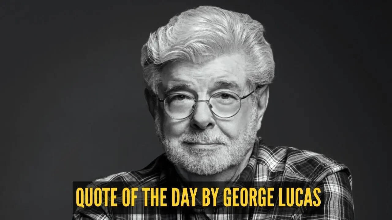 Quote of the day for kids by George Lucas: "Everybody has talent, it's ...