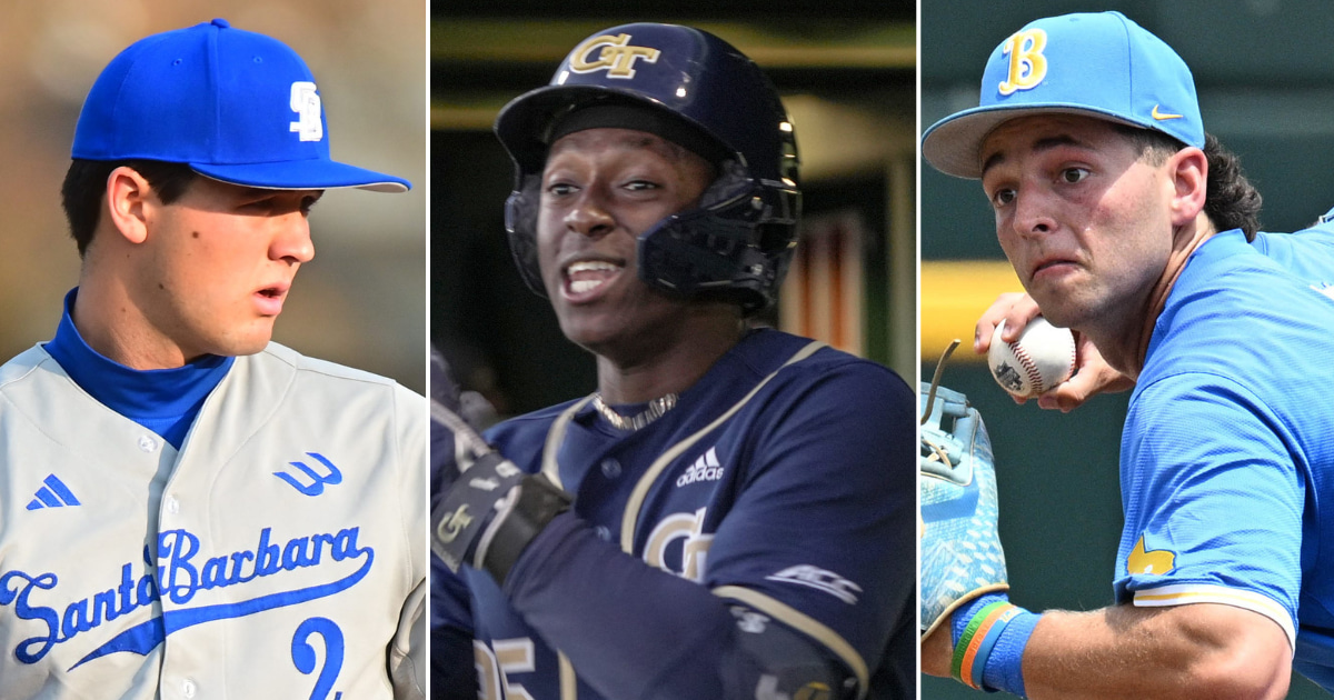 Baseball America ranks top-10 MLB draft prospects playing in NCAA ...