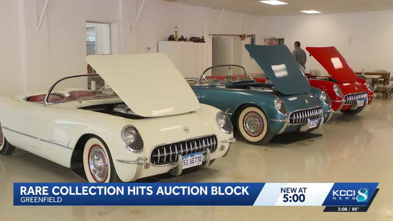 Iowa family’s antique car collection set for auction