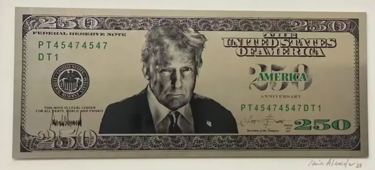 Governo Trump tenta criar nota de US$ 250 com rosto do presidente
