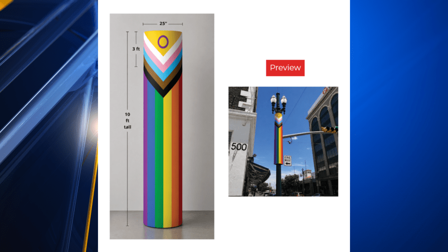 Pride Square in El Paso to get colorful new streetlights