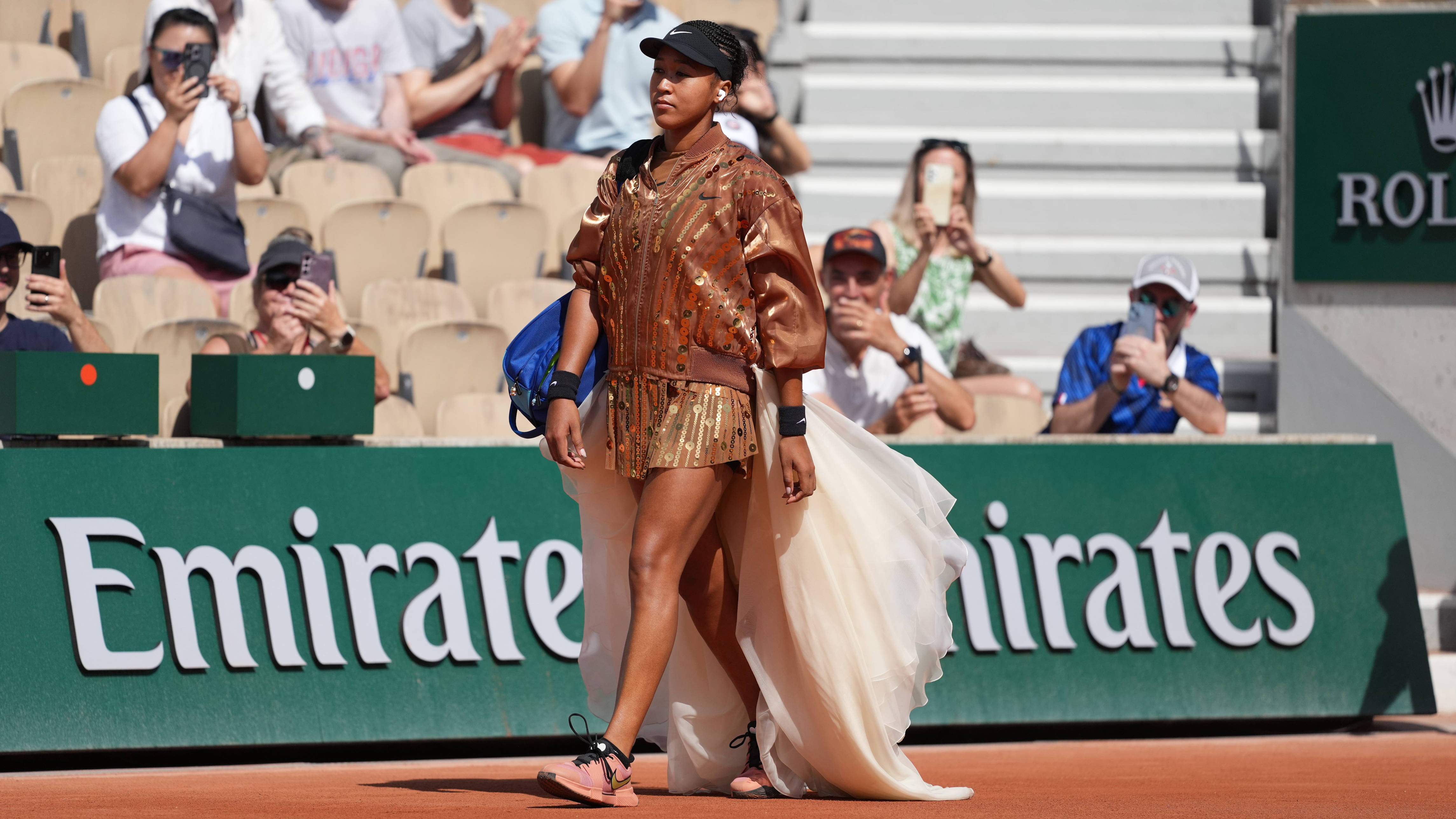 Naomi Osaka makes another fashion statement as she progresses at French ...