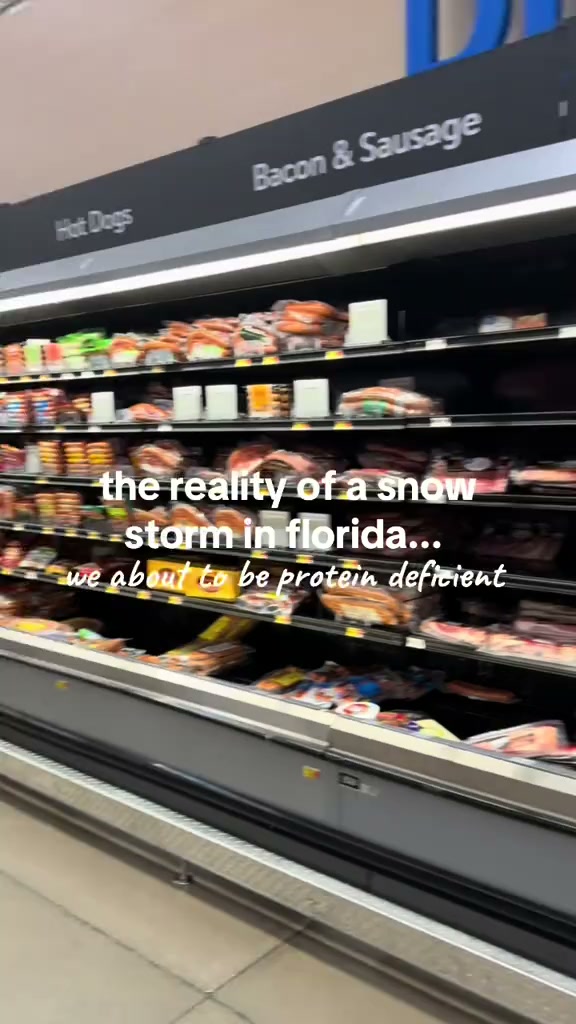 Snowstorm in Florida leaves our grocery shelves nearly empty