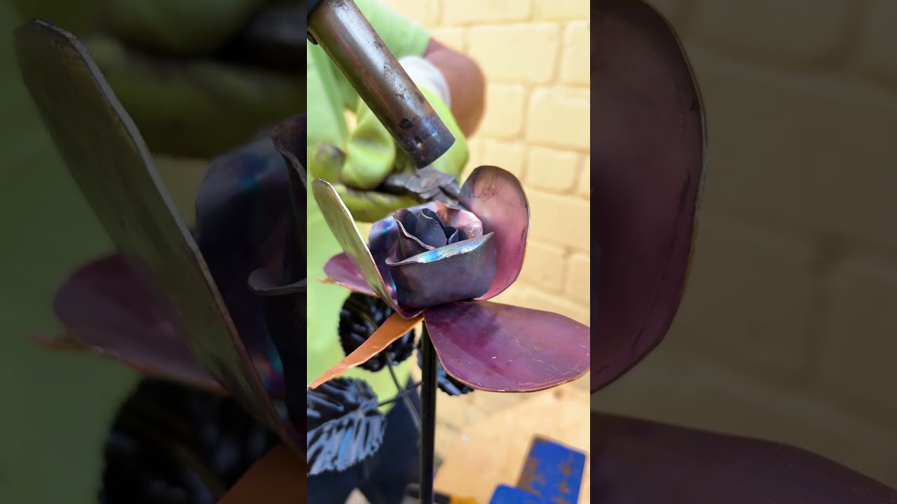 Stunning copper pipe rose DIY that looks like real art 🌹🔥