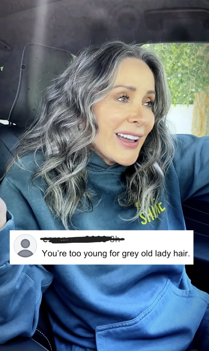 Patricia Heaton fires back at critics of her gray hair: 'The people in ...