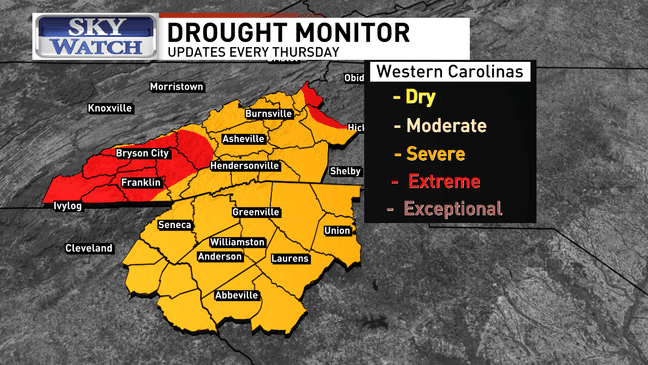 Rainfall improves drought across WNC and Upstate