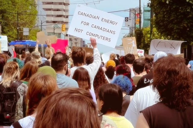 750 people march to protest Telus-backed AI data centers over water and ...