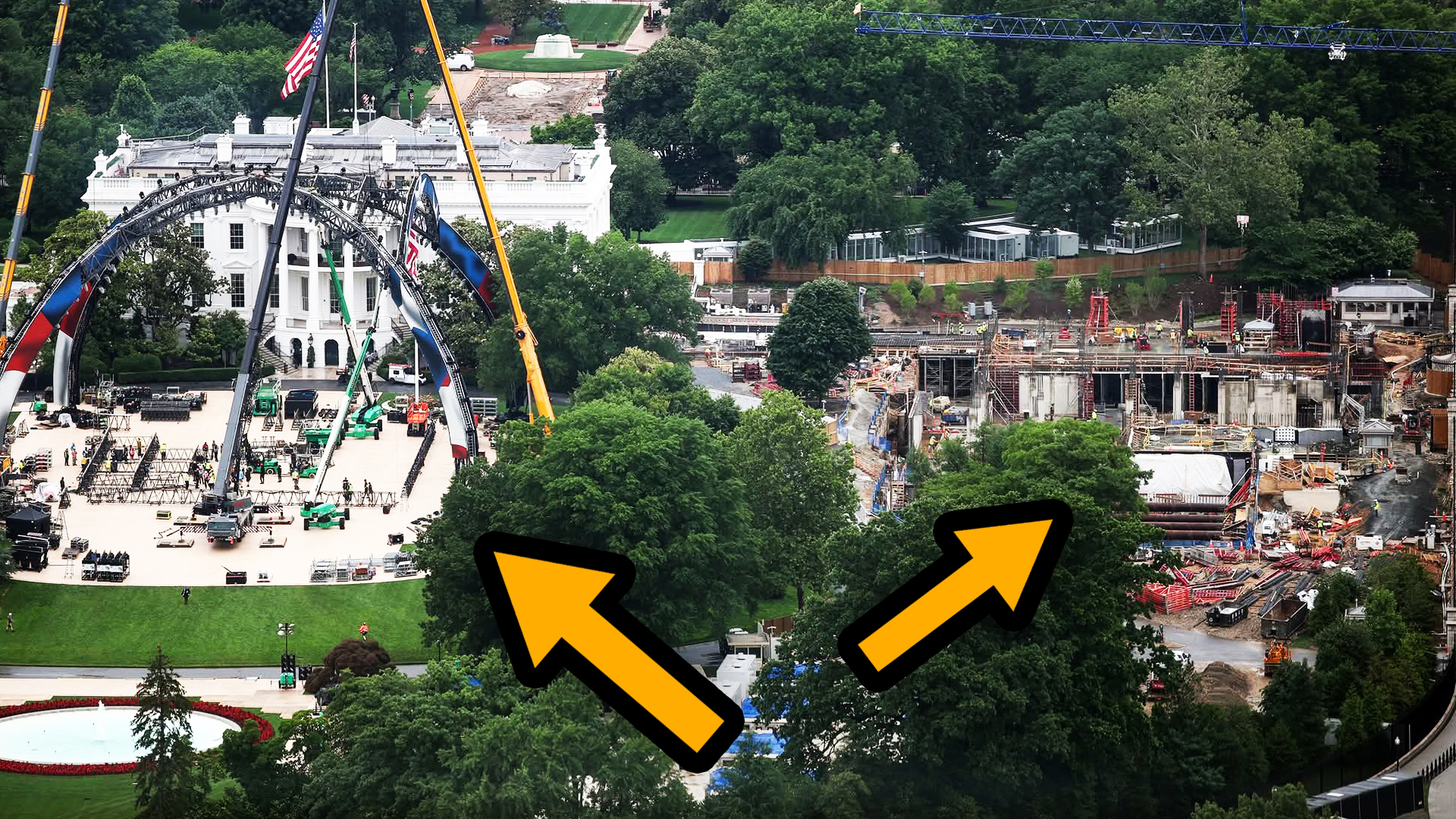 Trump is tearing up the White House grounds