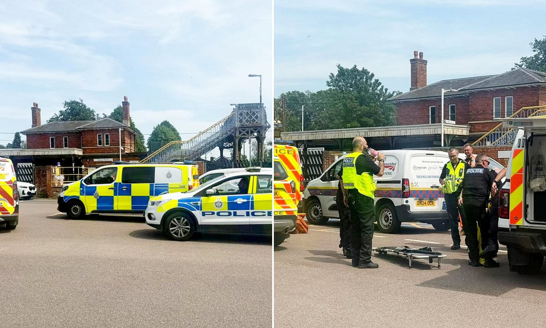 Man in his 40s is killed by train after escaping from custody van on ...