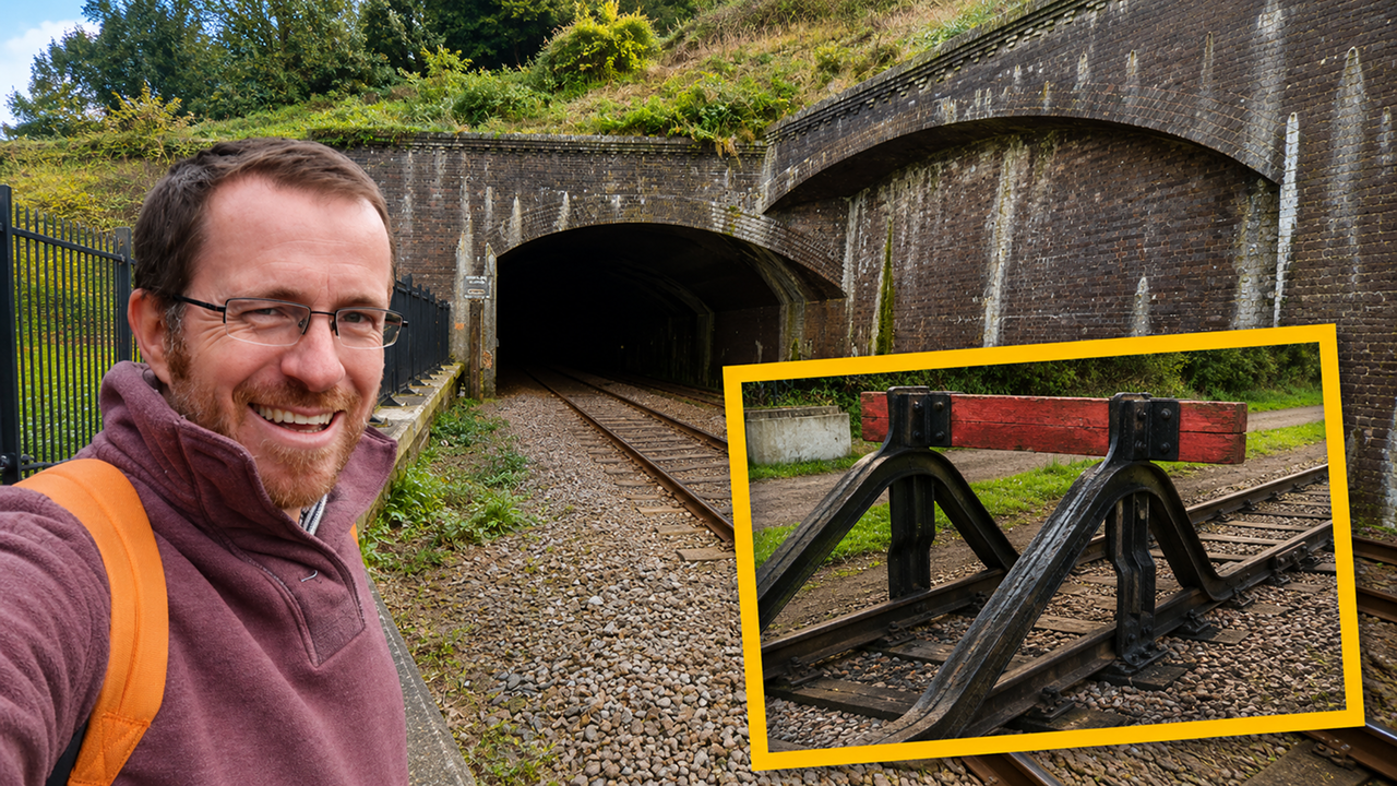 Brunel's coastal railway, the Dawlish sea wall tunnels before opening
