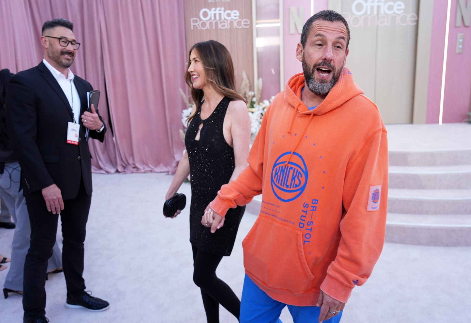 Adam Sandler’s red carpet outfit divides fans with Owen Wilson film ...