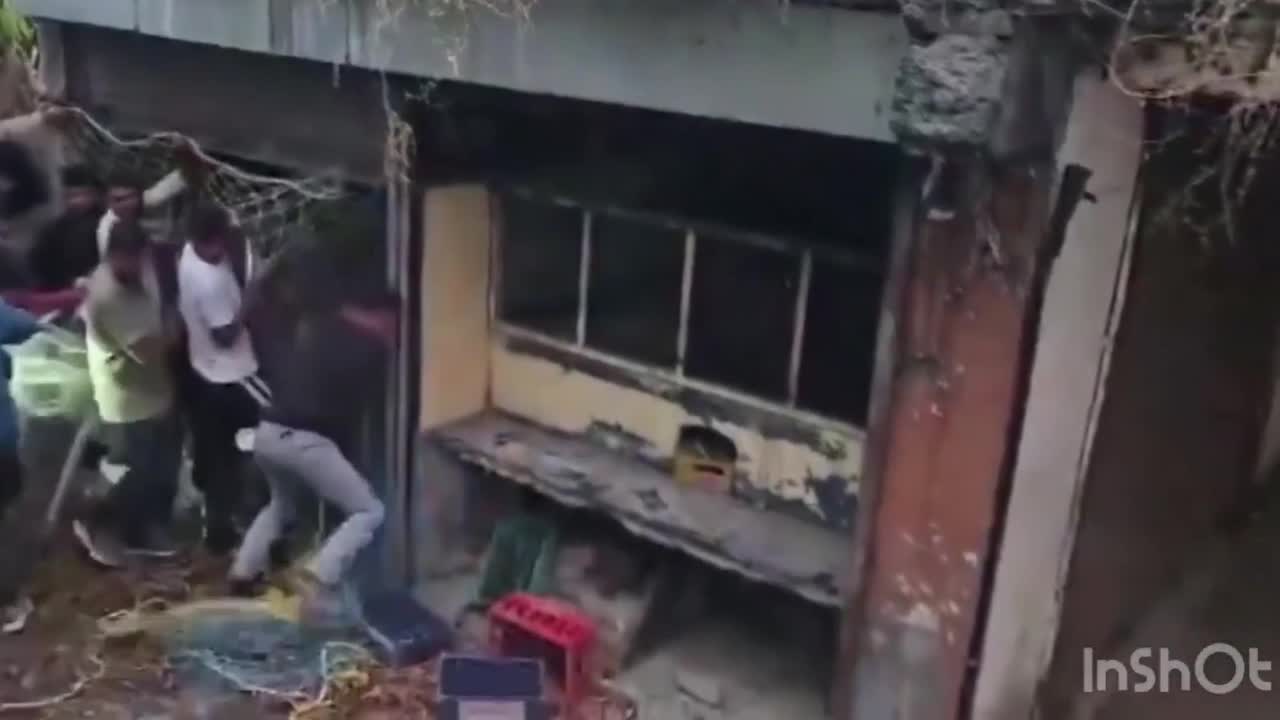 Leopard cub caught as it rampages through homes in Indian village